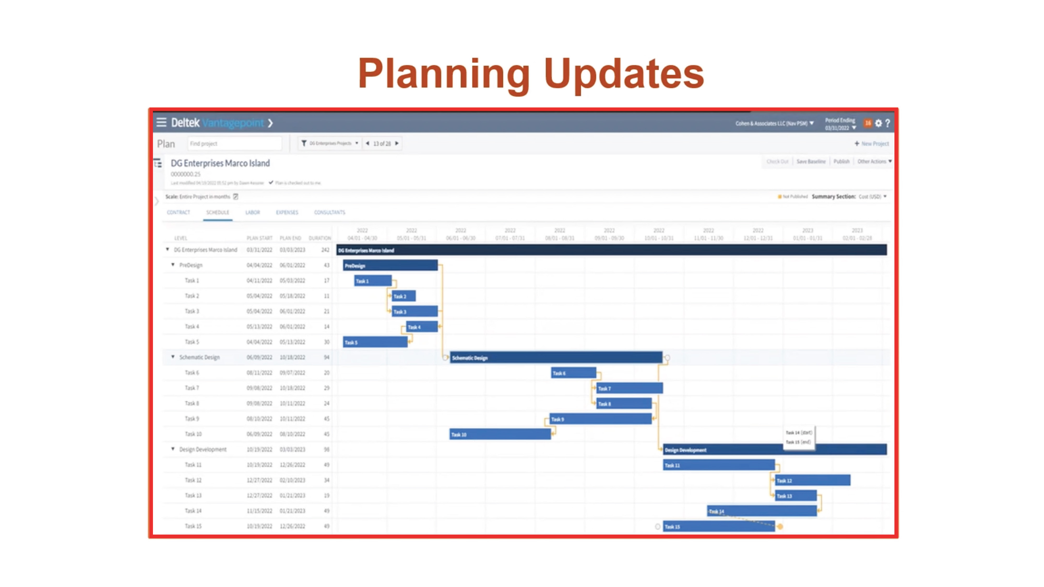 New Features in Deltek Vantagepoint 5.5